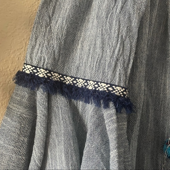 Misa Los Angeles | Dresses | Nwot Misa Vanessa Blue Cotton Chambray ...